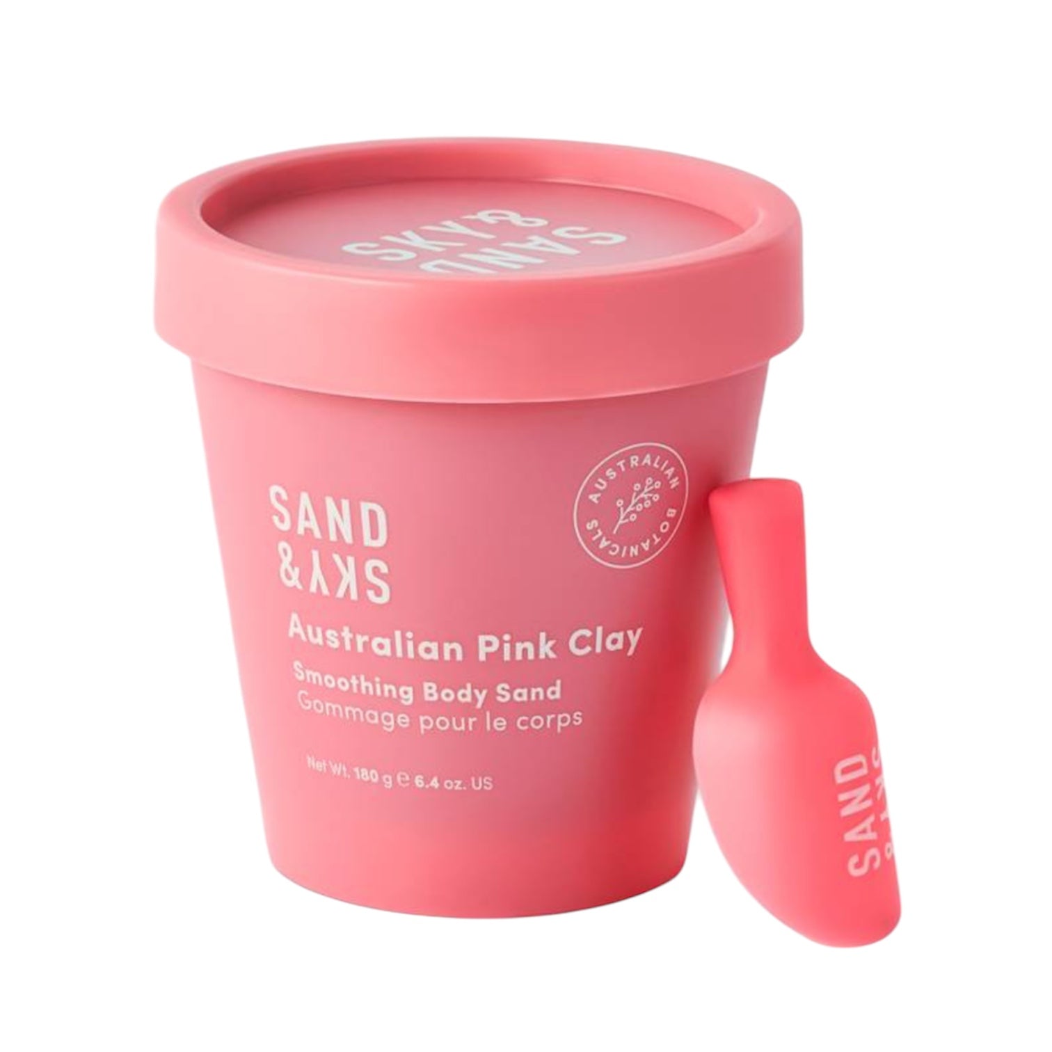 SAND & SKY AUSTRALIAN PINK CLAY SMOOTHING BODY SAND 180g